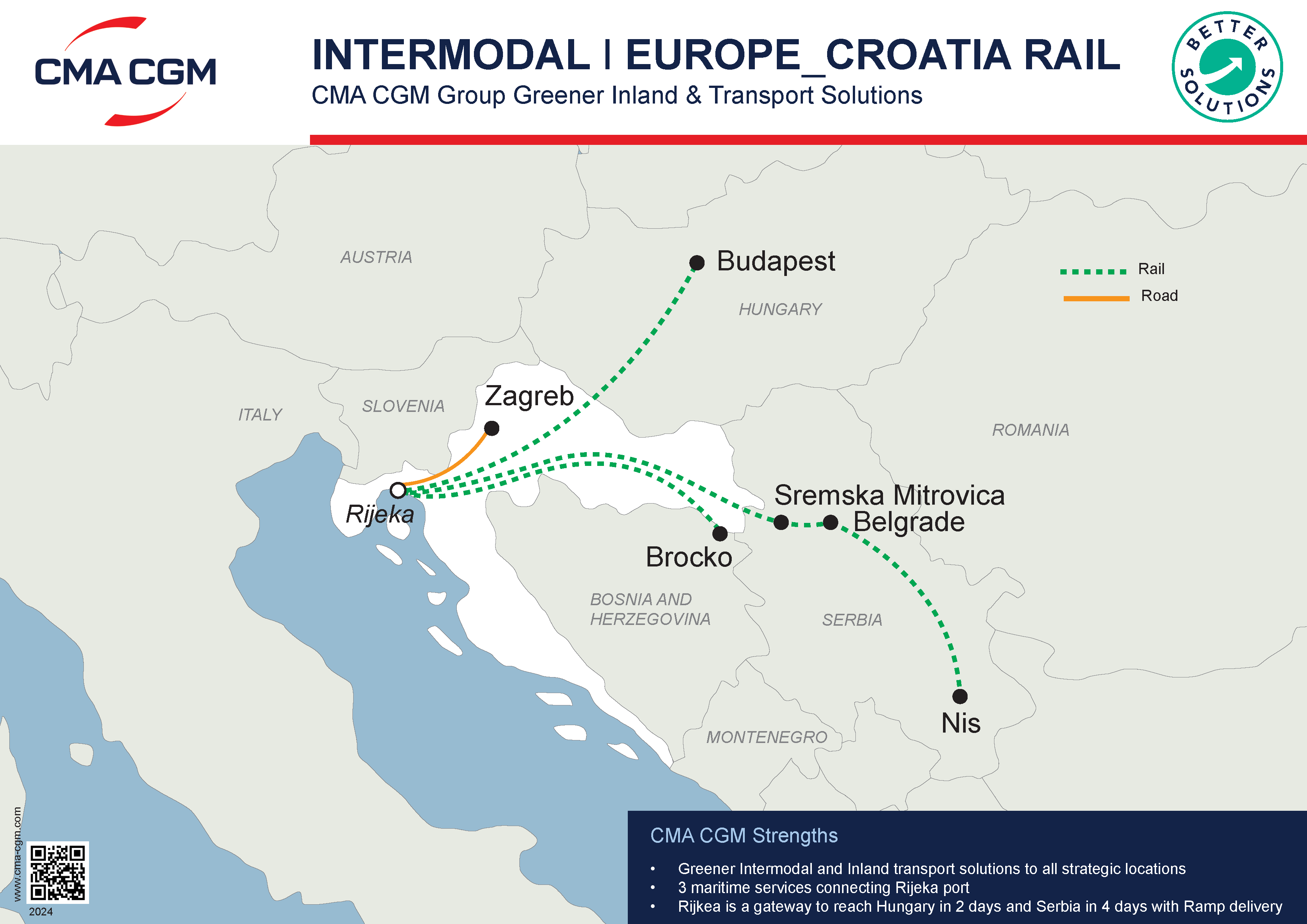 CMA CGM | Inland and intermodal services in Europe